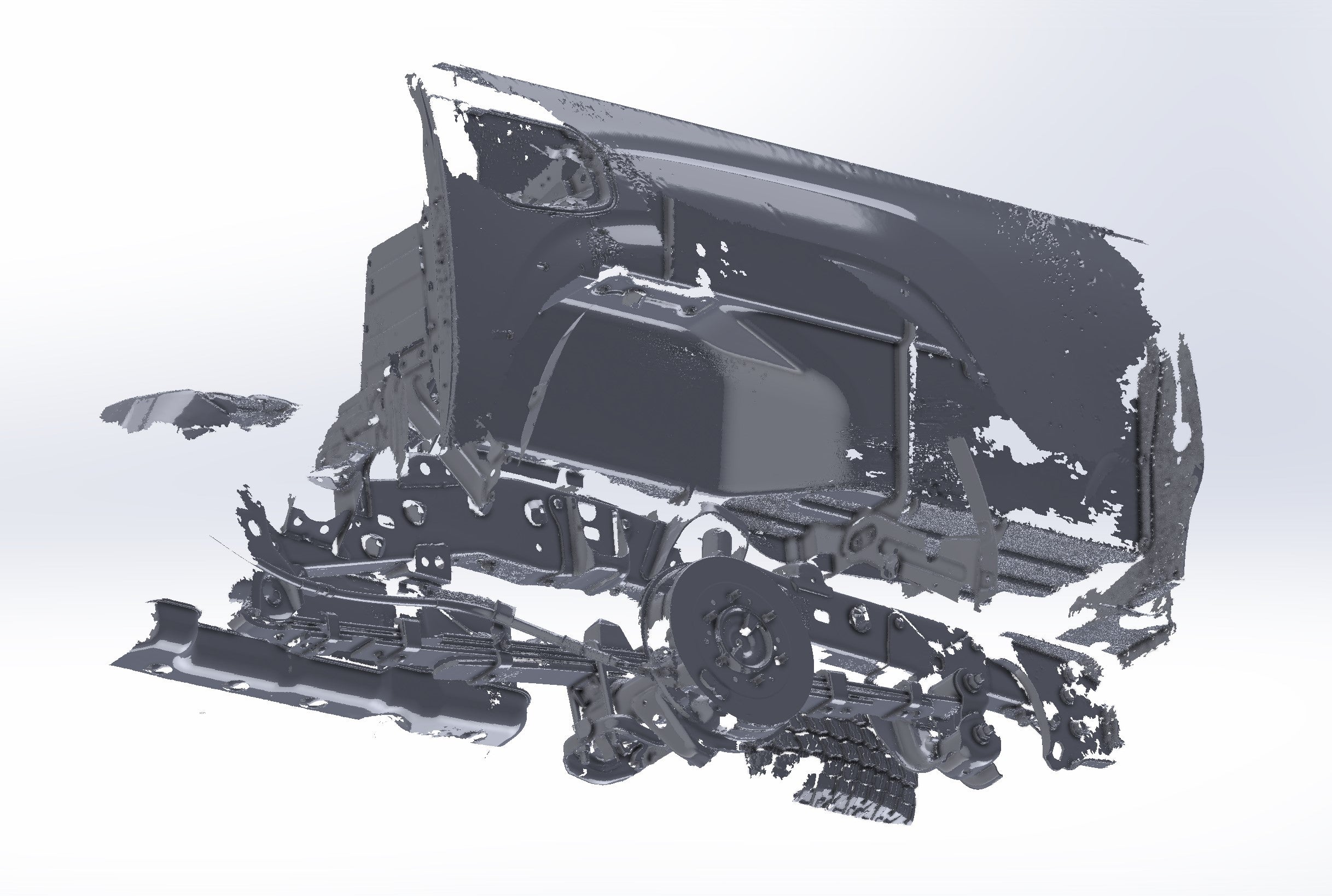 3D Scan: 2016-2023 Toyota Tacoma Rear Wheel Well and Suspension (TRD O ...