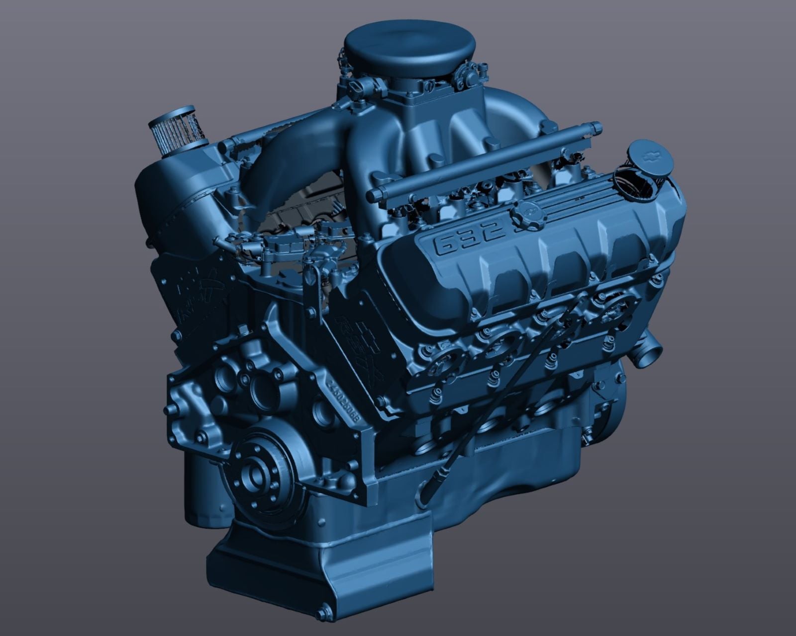 3D Scan: Chevrolet 632 CI Big Block Crate Engine – Revv Engineering